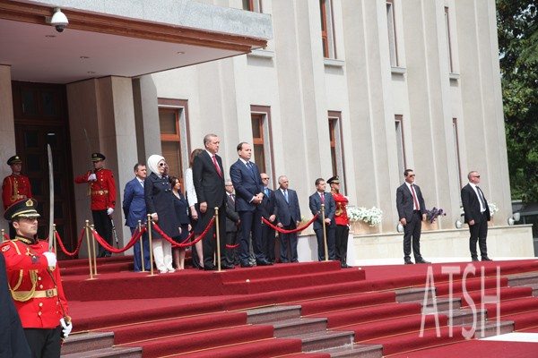 President Erdogan visits Albania and inaugurates the Namazgja Mosque ...