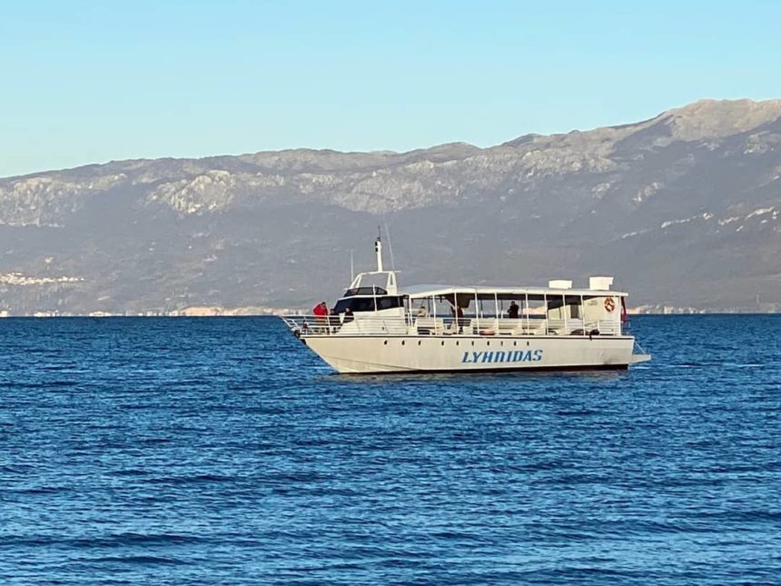 Lyhnidas Boat Tests new Ohrid Lake Tour Service • IIA
